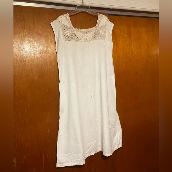 Vintage | Intimates & Sleepwear | Antique Vintage Chemise Gown Dress ...